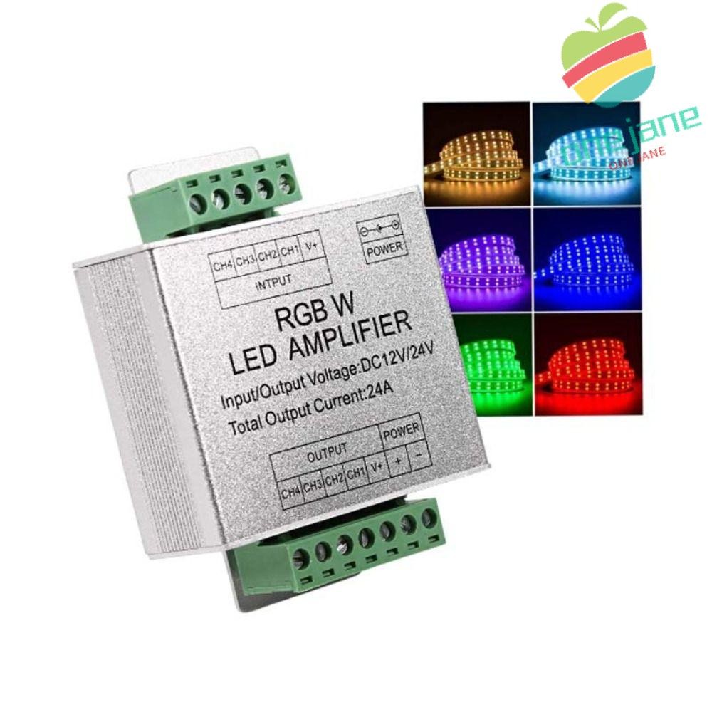 ONE-JANE RGBW Amplifier, 24A 4 Channel Signal Amplifier Controller ...