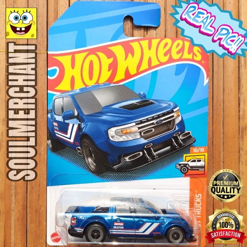 Hot Wheels 22 Ford Maverick Custom 2024 Pickup Blue HotWheels Orginal ...
