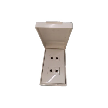 ROYU Wide Series 2 Gang Universal Outlet with Weatherproof Plate Cover ...