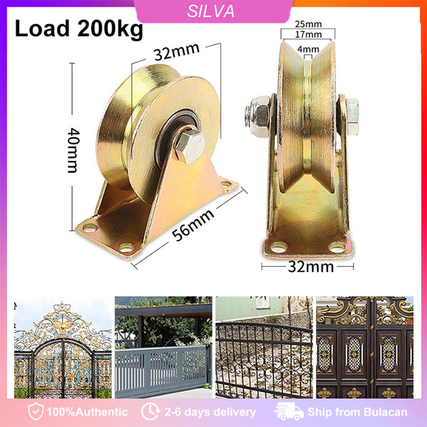 1 PC 1.2 Inches V Groove Gate Roller Wheel Sliding Gate Roller Guide ...