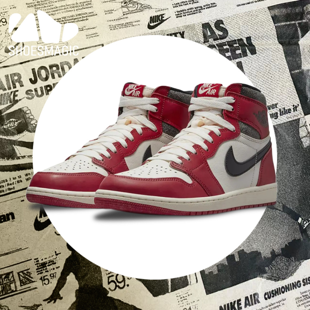 J1 High OG "Lost&Found" vintage oxidation trend retro high cut white ...