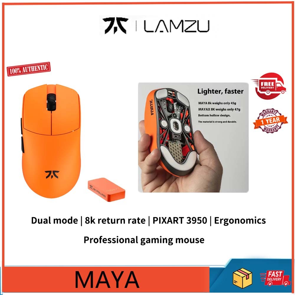 Fnatic Maya ultra lightweight gaming mouse, original 3950, Omron light ...