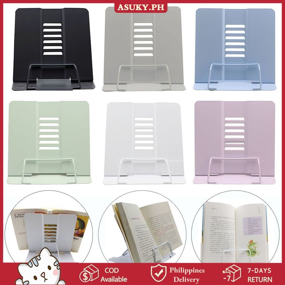 Reading Frame Rack Portable Metal Adjustable Angle Bookstand Desktop ...