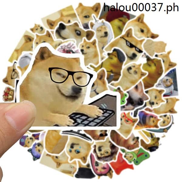 New 50 Sheets doge Outer Grid cheems Influencer Stickers Graffiti ...