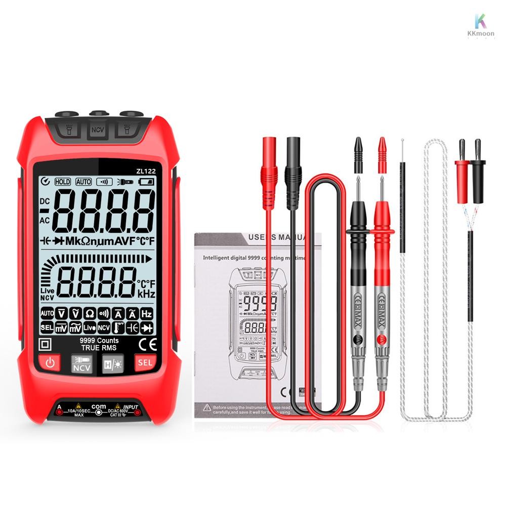 Digital Multimeter LCD Backlight Display Handheld Multimeter ...