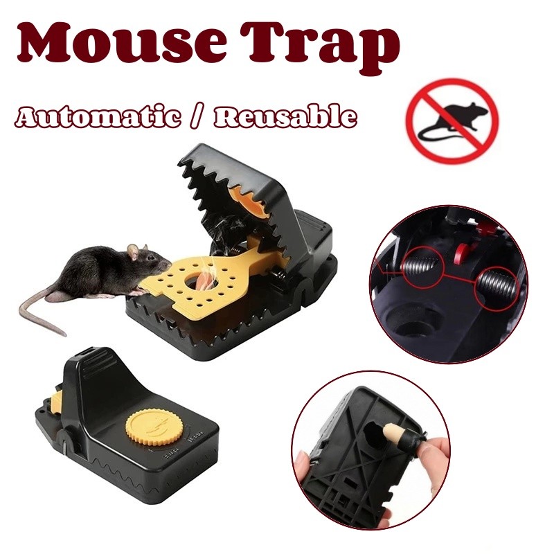 Reusable Mouse Rat Traps Plastic Mousetrap Trap-Easy Catching Pest ...