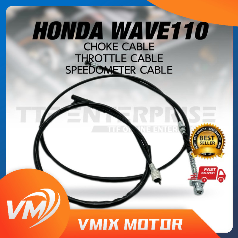 HONDA WAVE110 CONTROL CABLE CHOKE / SPEEDOMETER / THROTTLE WAVE 110 ...