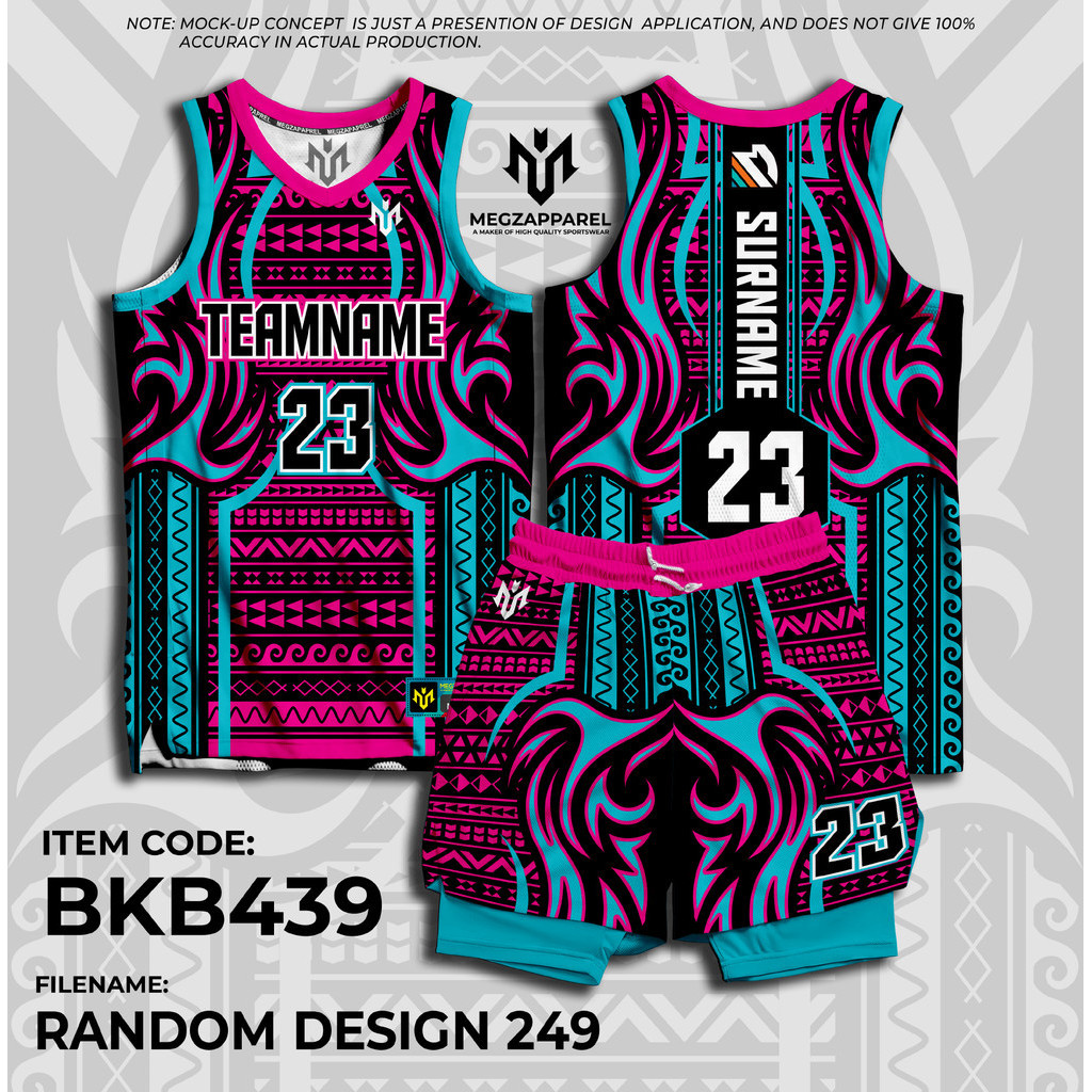 MEGZ Free Customized Team Name Surname and Number Basketball Jersey ...