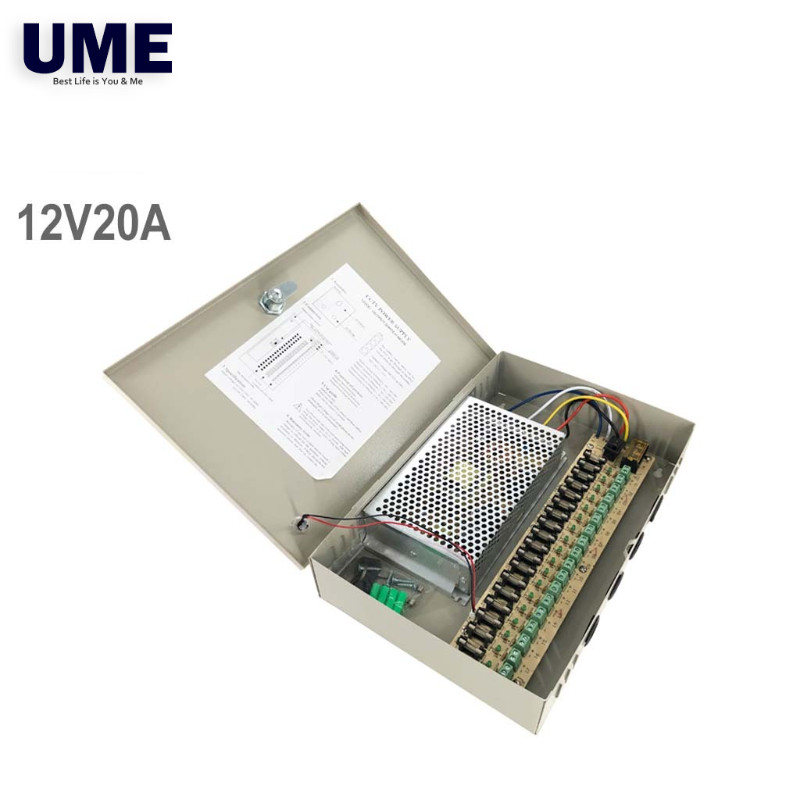 DC 12V 20A CCTV LED Universal Switching Centralized Power Supply ...