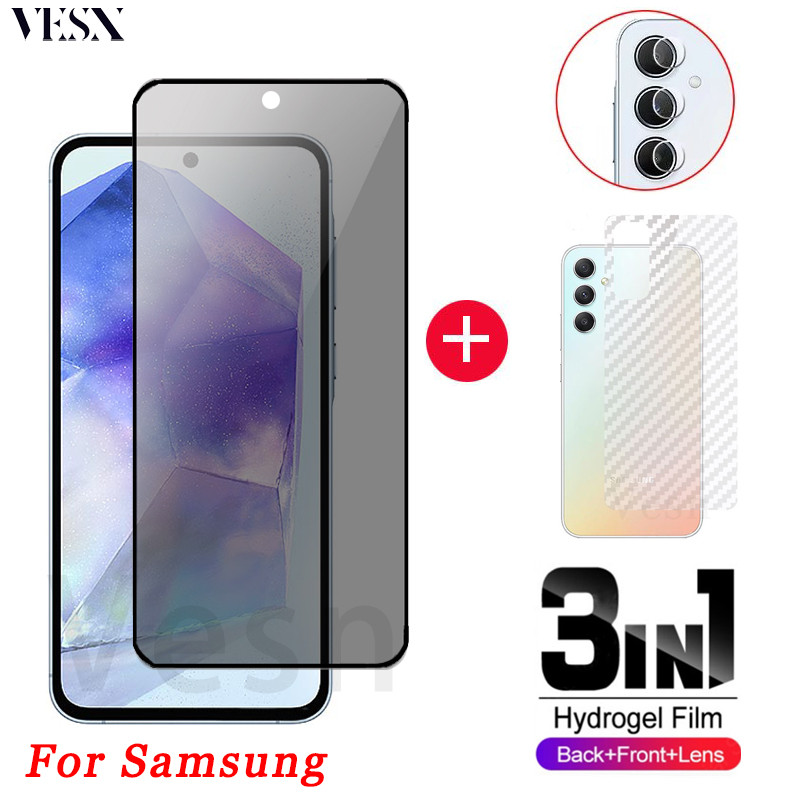 9D Full Anti-Spy Privacy Tempered Glass Screen Protector For Samsung ss Galaxy A55 A54 A53 A35 ...