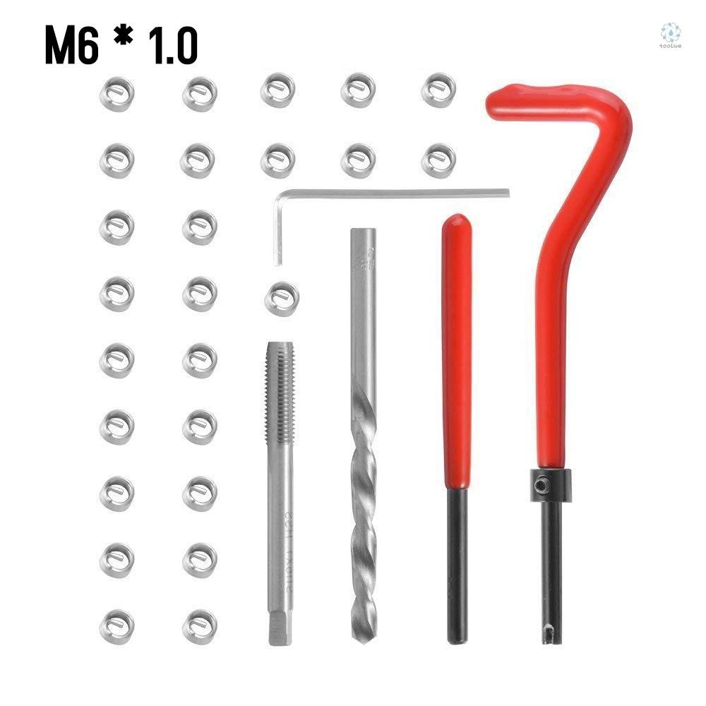 TWP 30Pcs Metric Thread Repair Insert Kit M5 M6 M8 M10 M12 M14 Helicoil ...