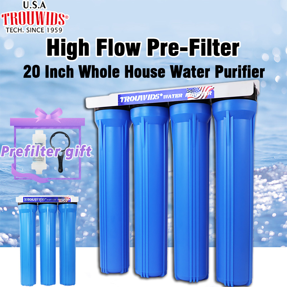TROUWIDS 20 Inch Deep Well Water Filter Water Purifier Whole House ...