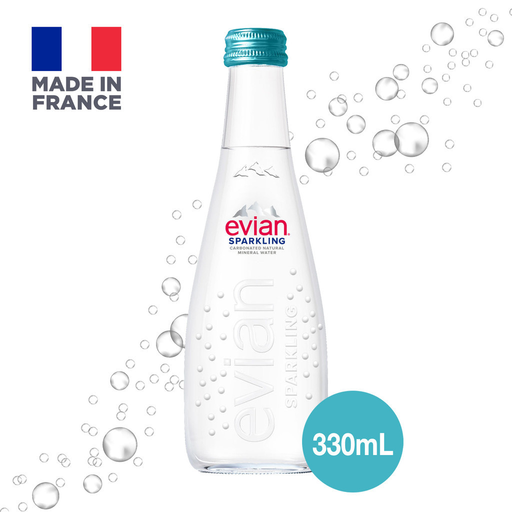 IWG EVIAN Natural Sparkling Water 330ml | Shopee Philippines