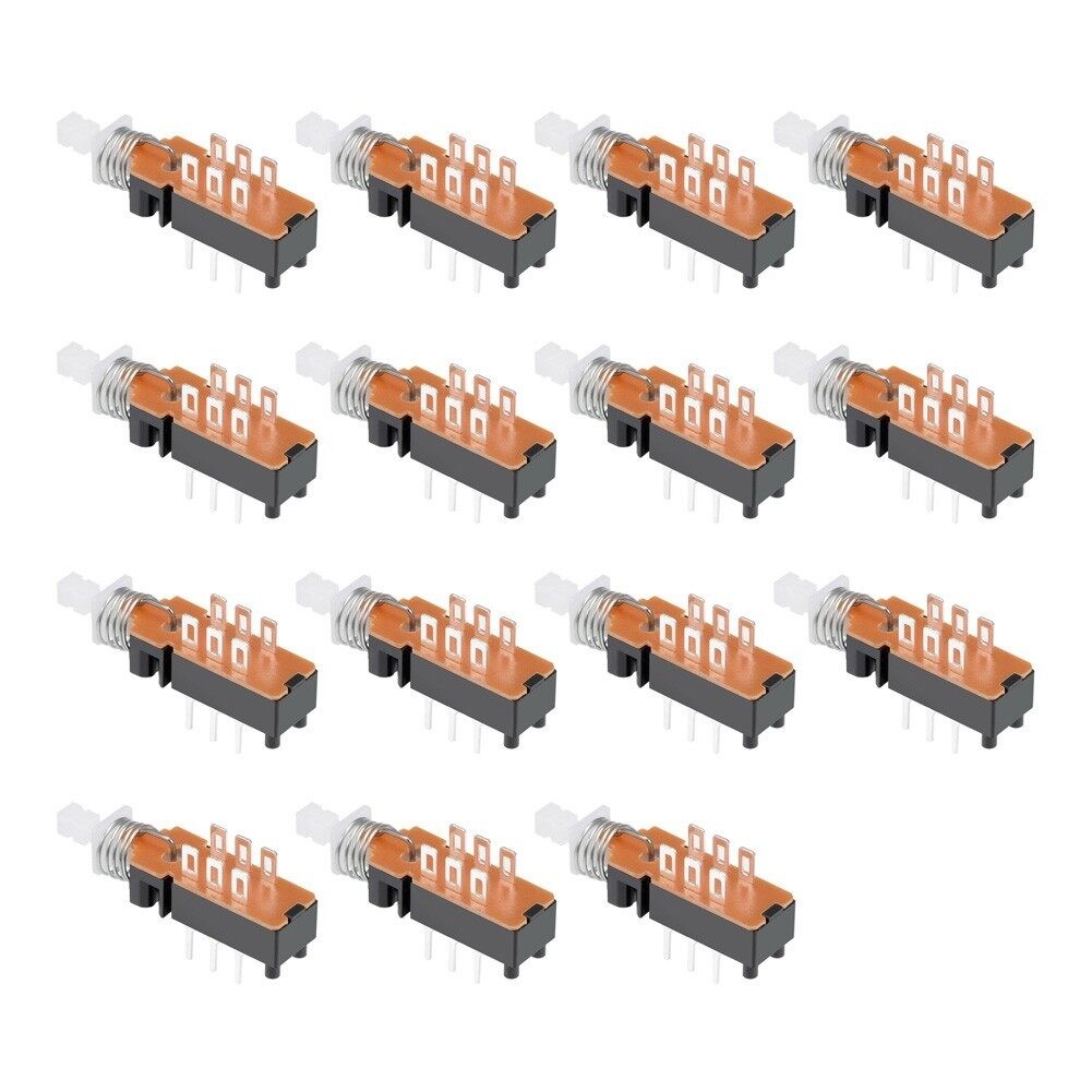 PP+Unnicoco 15pcs 6 Pin Push Button Switch Self-Locking Straight ...