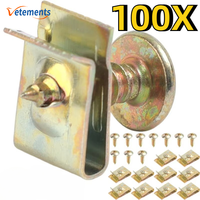 Auto Self-tapping Screw Clips - U-clamp with Threaded Nut Clips - Auto ...