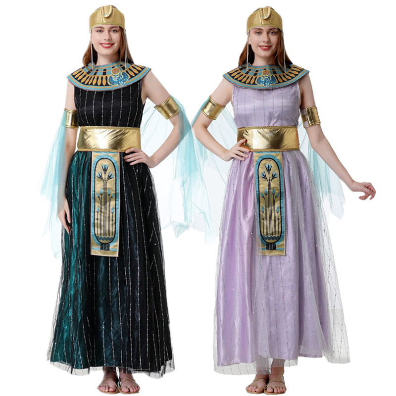 Halloween Costume cos Egyptian Queen Clothes Ancient Greek Goddess Long ...