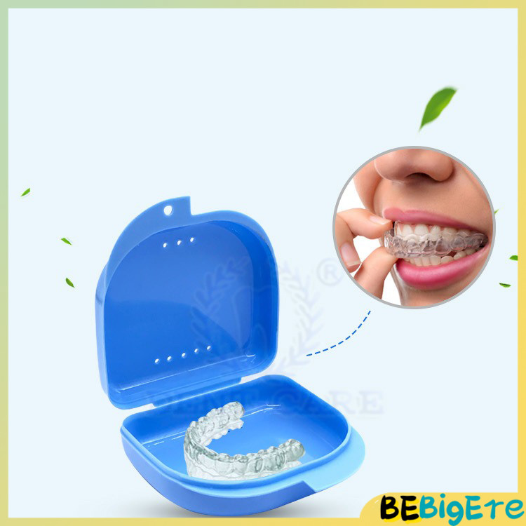 BEre Fixed Box Portable Silicone Braces Box Denture Appliance Container ...