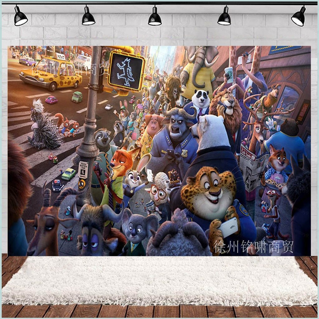 GR9 Zootopia Theme decoration Celebrate birthday Party Photo ...