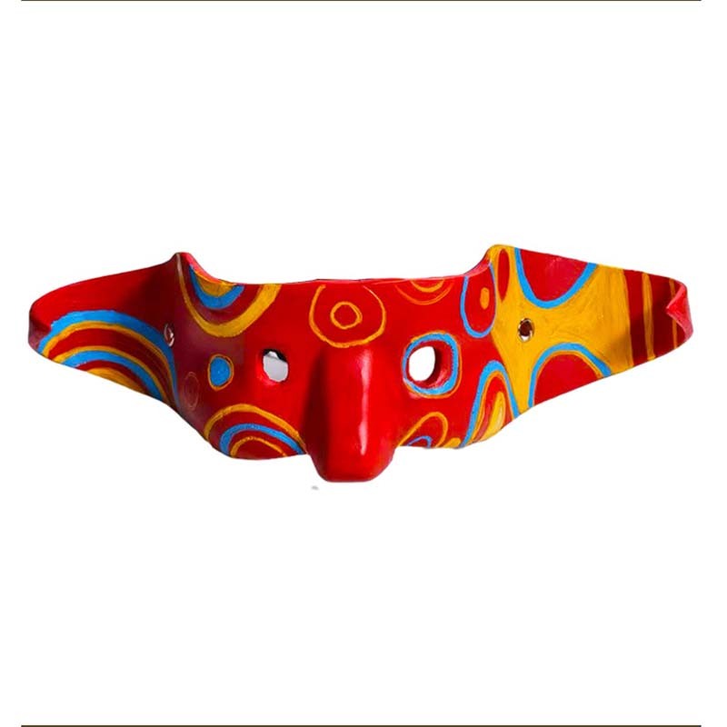 Halloween Mask Colorful Adult Half Face Wu Yanzu Same Mask Film ...