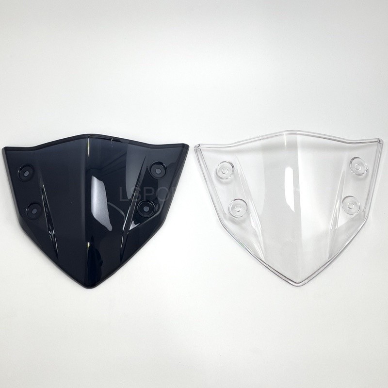 HONDA RS150R V2 COWLING VISOR (BLACK/CLEAR) WINDSHIELD RS RS150 V2 ...