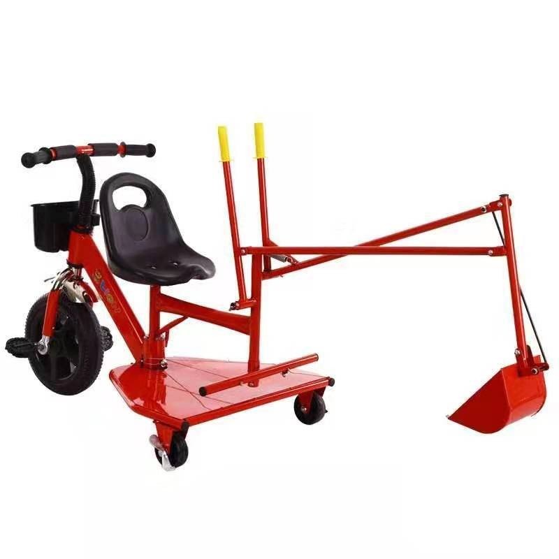 Three-Wheel Excavator Manual All-Iron Excavator Ditch Machine ...