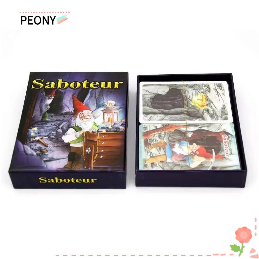 PEONY English Saboteur Board Game, Dwarf Creative Table Games, Funny ...