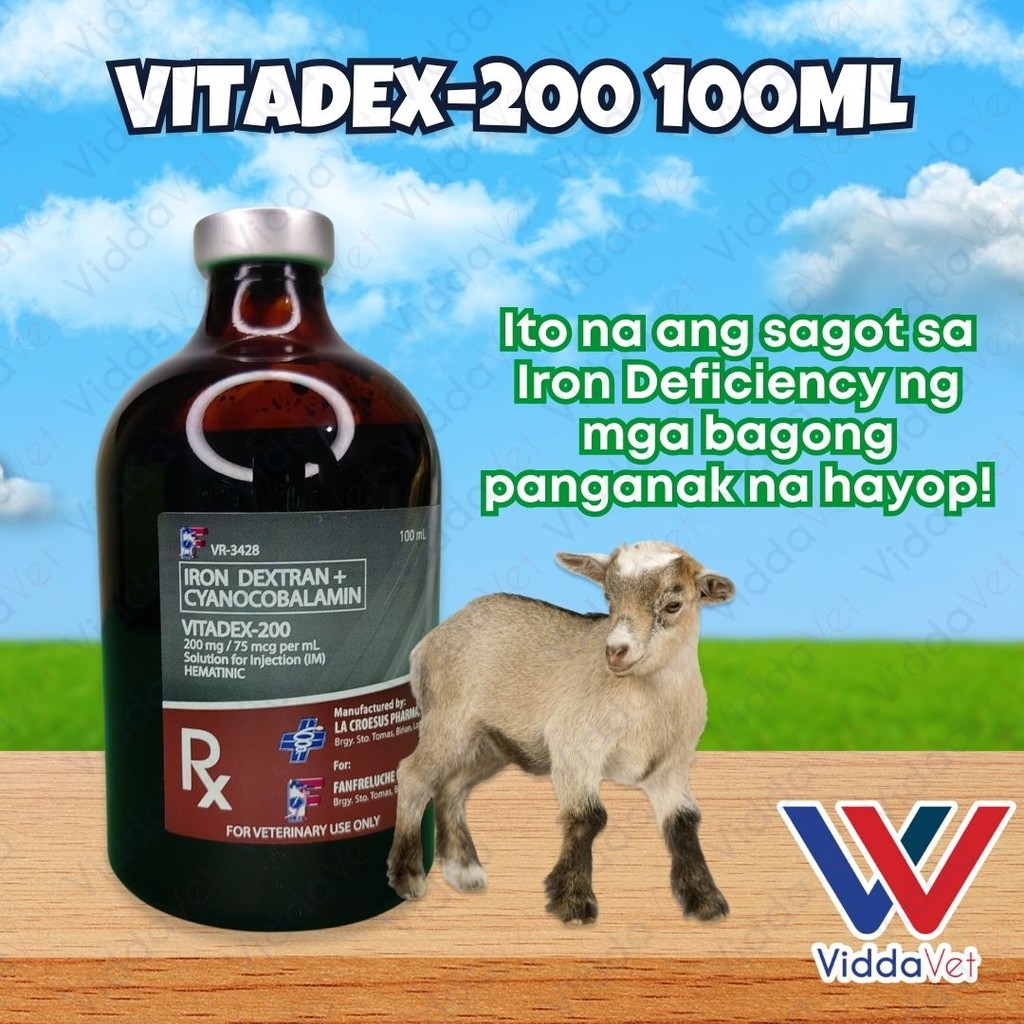 Vitadex-200 100ML Comprehensive Care for Livestock Vital Vitamins for ...
