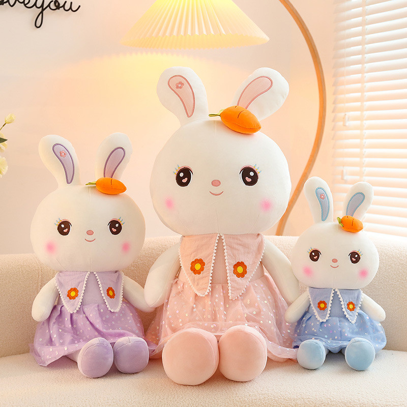 Sweetheart Rabbit Plush Toy Little White Rabbit Doll Large Doll ...