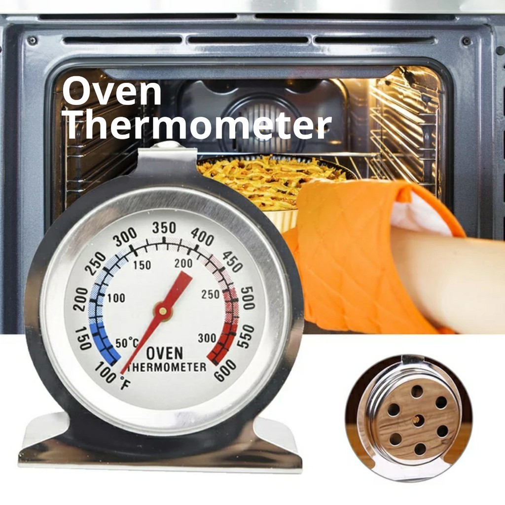 Oven Thermometer Sitting Thermometer Analog Stainless Steel Thermometer ...
