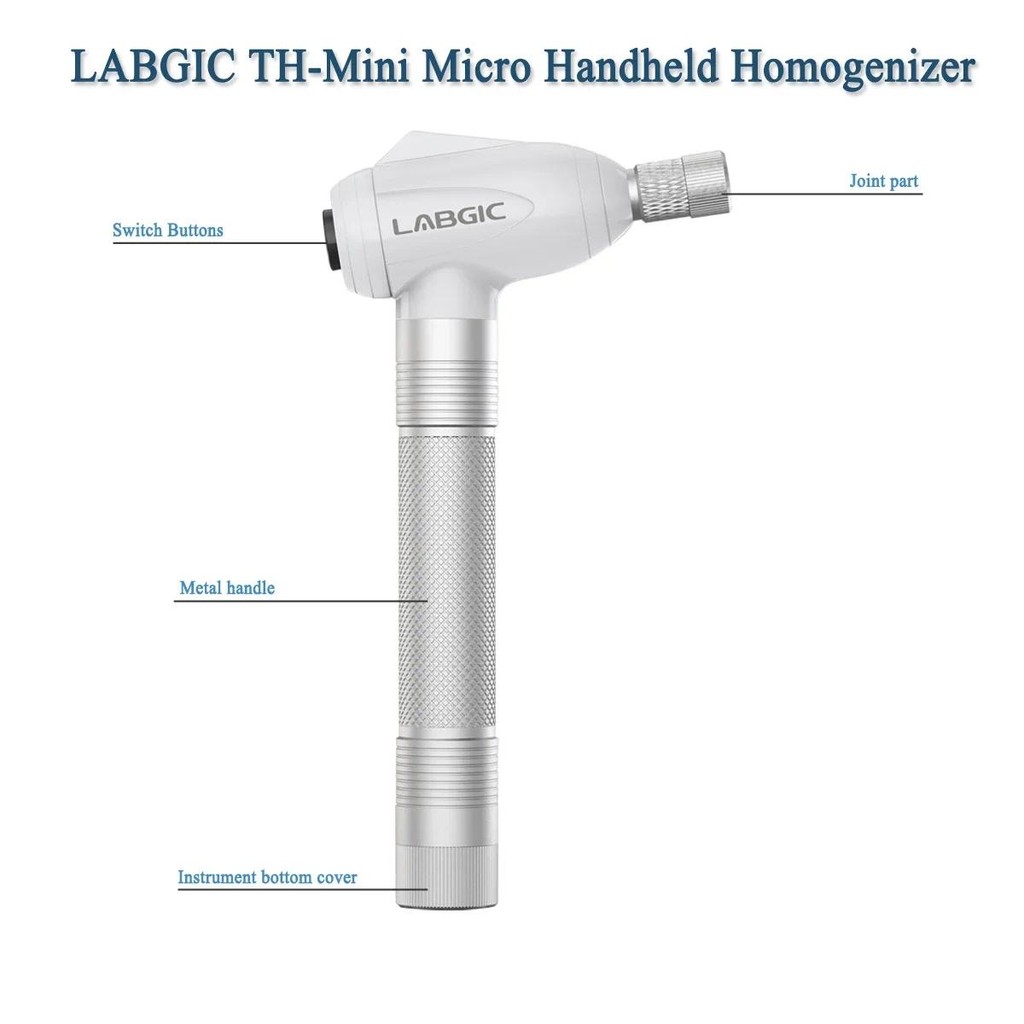 LABGIC TH-Mini Micro Handheld Homogenizer Plastic Stainless Steel ...