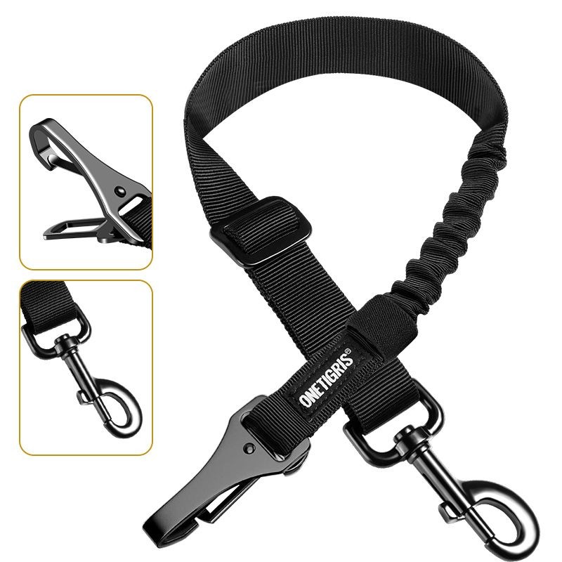OneTigris Safety Belt Strap Dog Double Swivel Hook Vehicle Use Seat ...