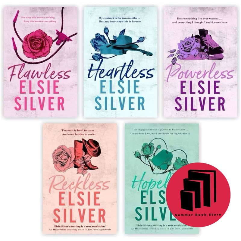 Chestnut Springs Series Flawless Heartless Powerless Reckless Hopeless by Elsie Silver - Romance ...