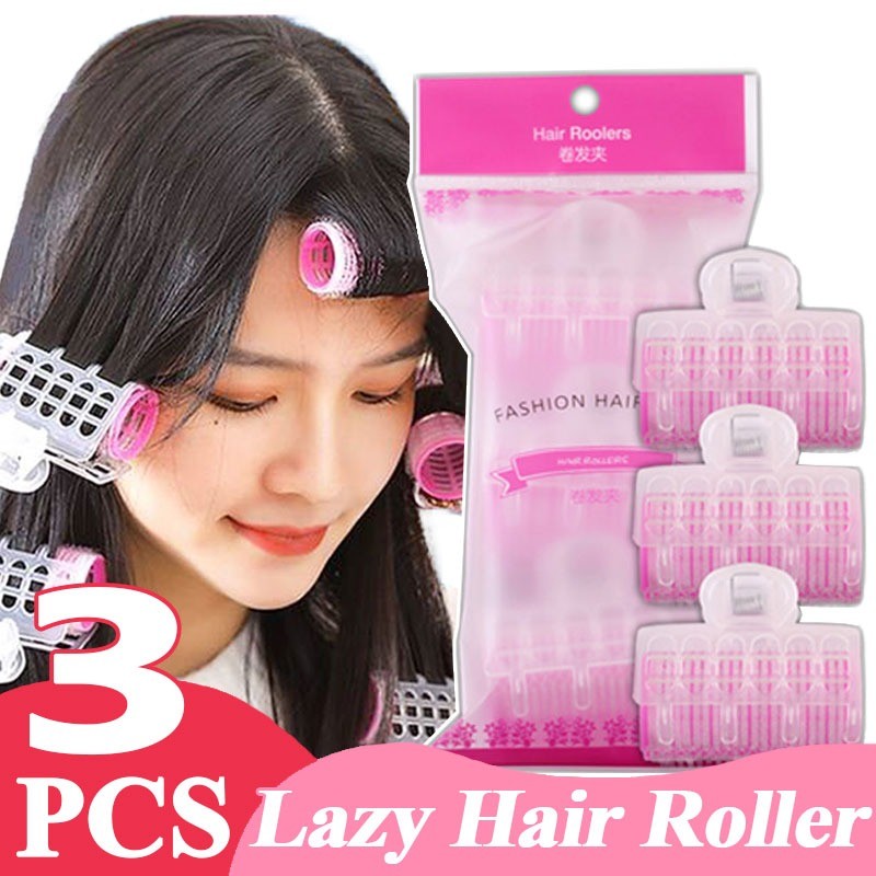 Self-Adhesive Lazy Bangs Hair Rollers / Self Grip Salon Hairdressing ...