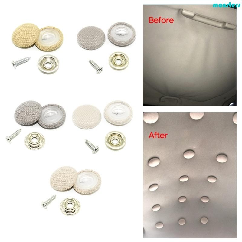 Mon 10 Pack Automobile Roof Headliner Repair Button Universal Snap ...