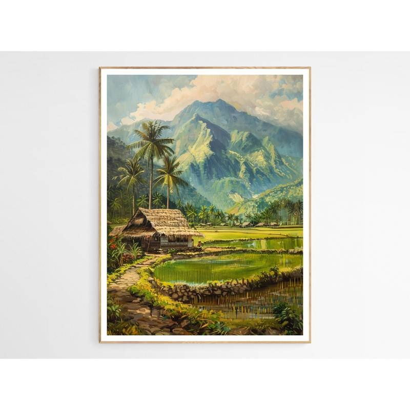 Majestic Philippines Landscape View Art Print Filipino Culture Wall ...