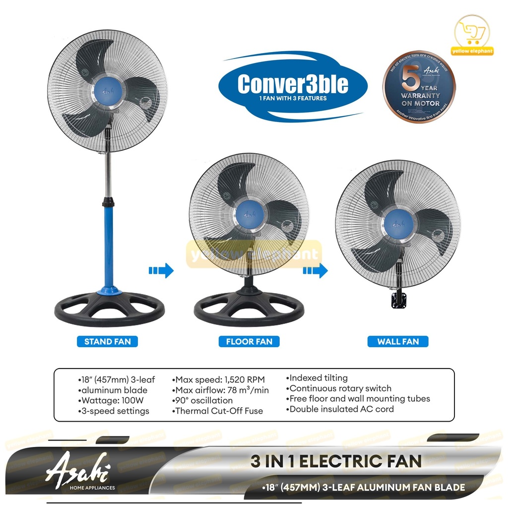 stand fan asahi - Best Prices and Online Promos - May 2026 | Shopee ...