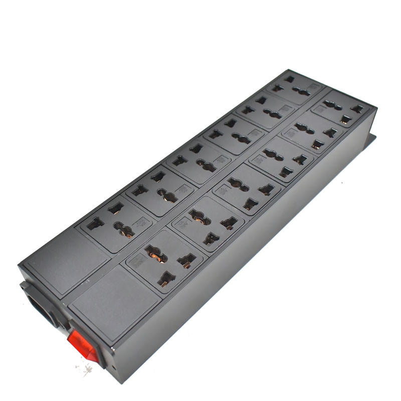 Shuangpin C14 port PDU Power Distribution Unit power strip 2-34 AC Output Universal Socket With ...