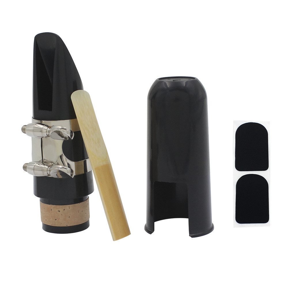 6pcs Plastic Complete Clarinet Mouthpiece Kit with Mouthpiece+Ligature ...
