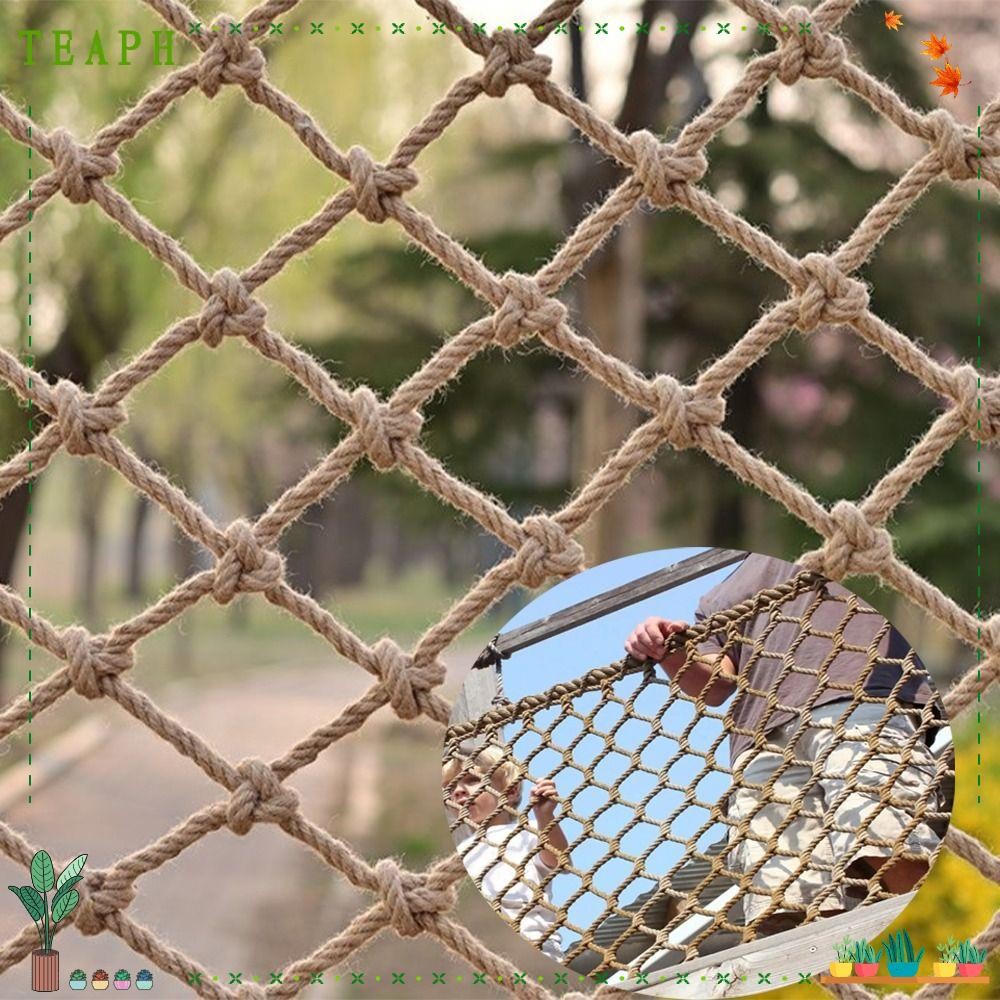 TEAPH Climbing , Hemp Rope Jute Rope Child Safety , Retro Garden ...