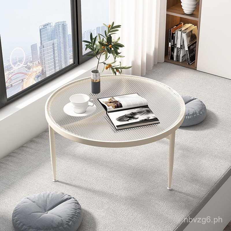 Nordic Changhong Glass Bay Window Table Simple Modern Tatami Low Table ...