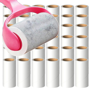 Tearable Sticky Roller Dust Wiper - Reusable Pet Hair Remover Roller ...