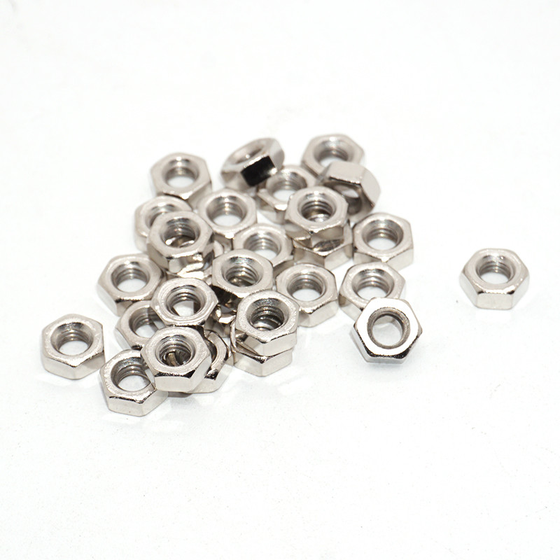 100 pcs M3 M4 Dia 3mm Hex Screw Nut Stainless Steel Nuts hex Nut ...