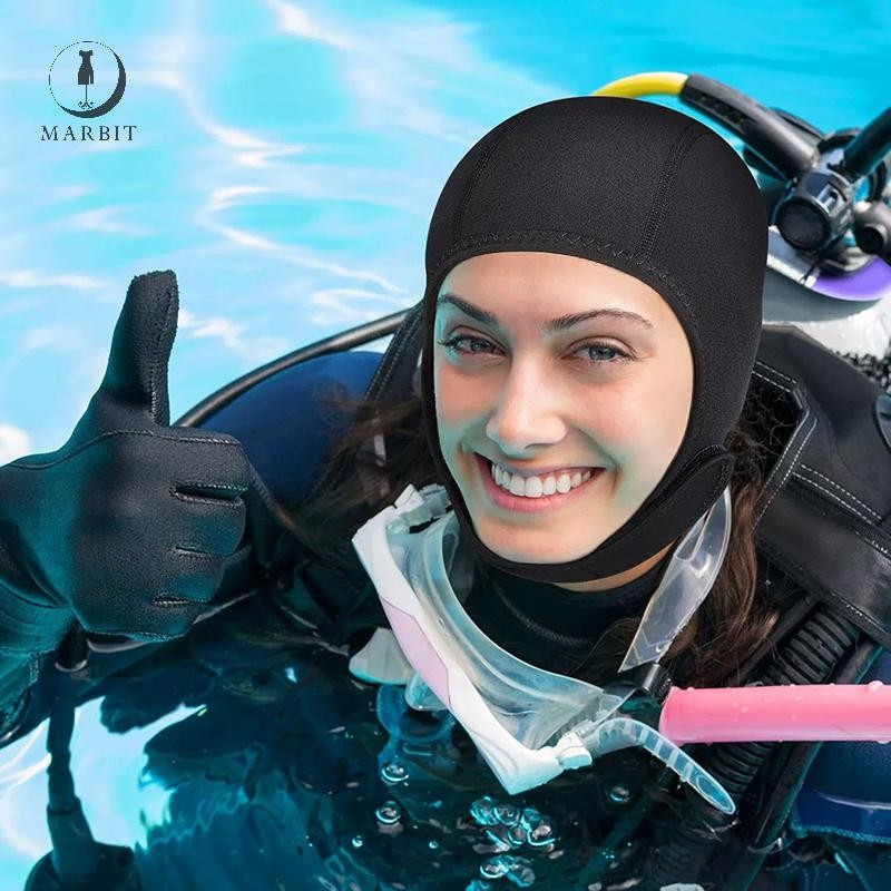 Marbit Diving Hood With Chin Strap Ear Protective 2mm Neoprene Wetsuit ...