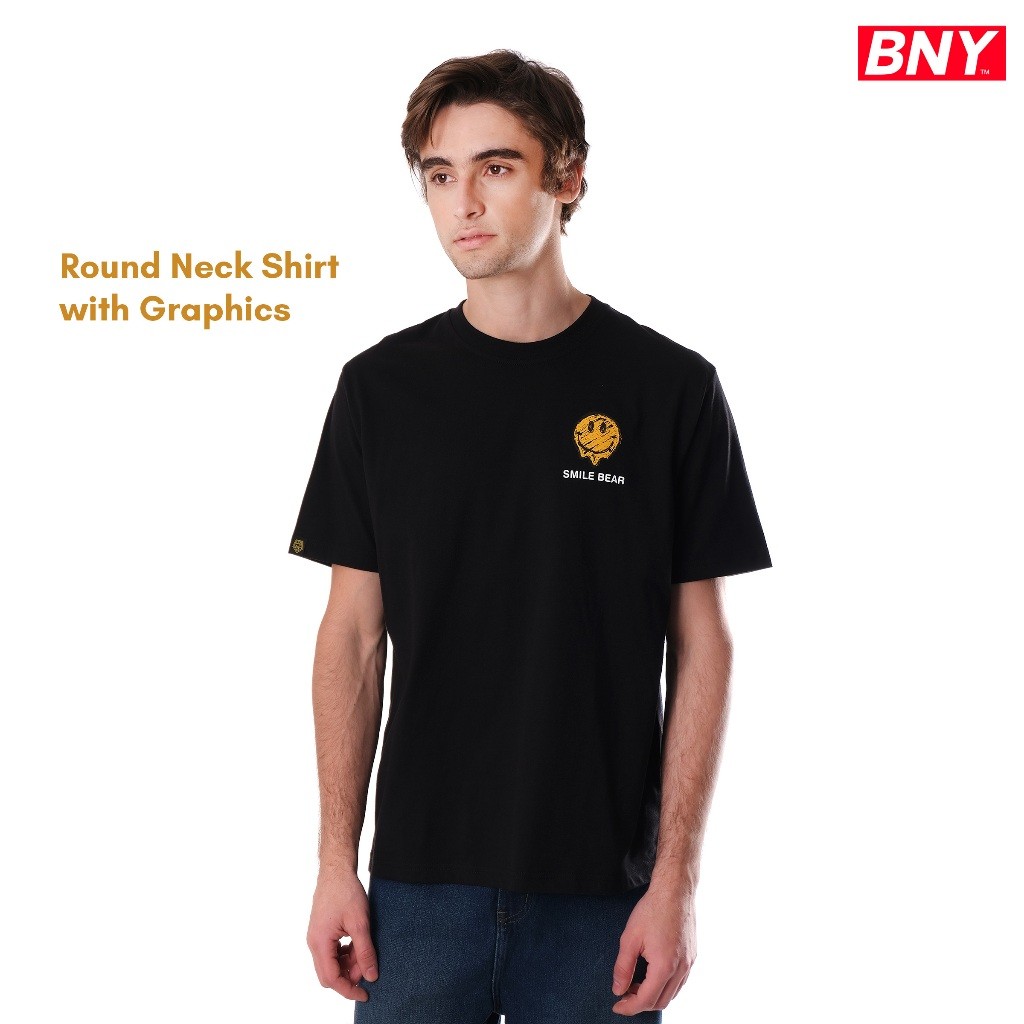 NEAT BNY Men's Round Neck T-Shirt With Graphics (092) COD | Shopee ...