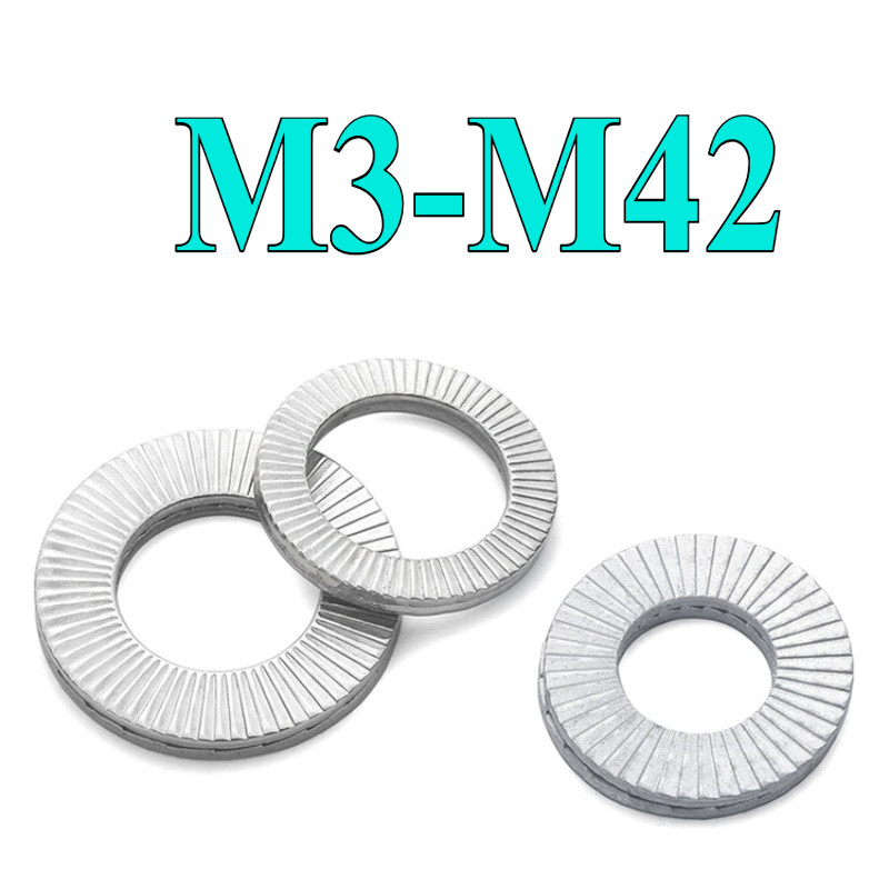 (((LXY) Stainless 304 Double Lock Washer,M3-M42 Twin Spring Washe,Self ...
