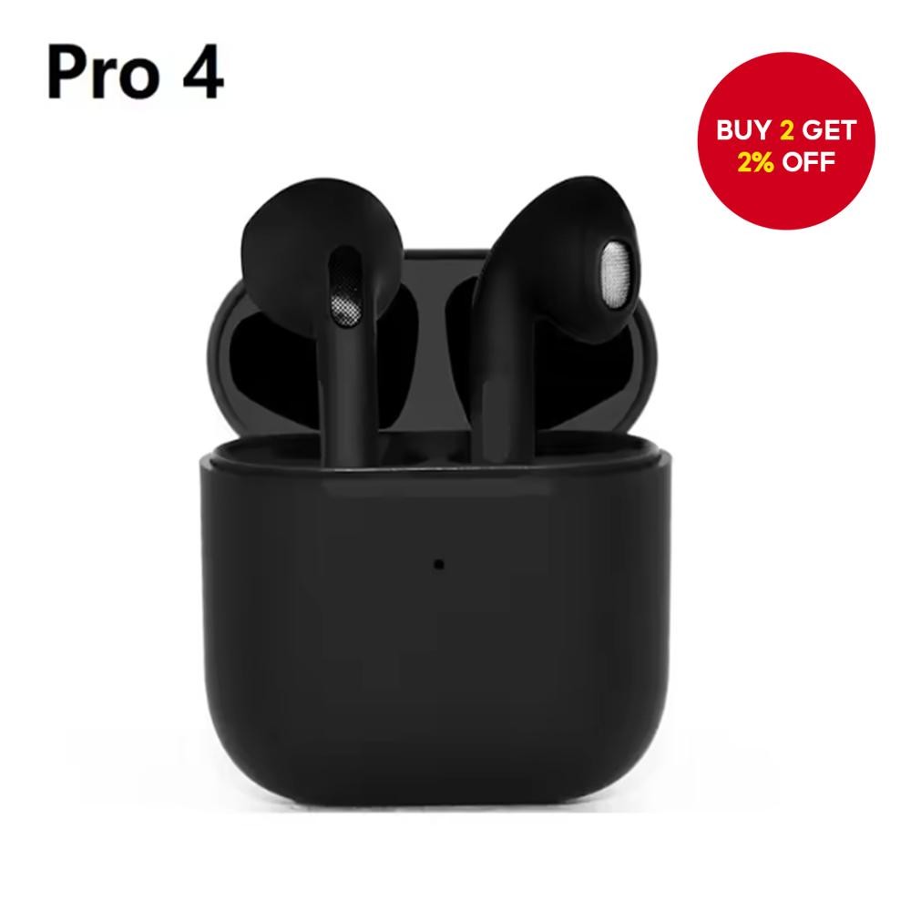 Pro4 TWS Bluetooth Headphones 9D Stereo Wireless Earphones InEar HiFi ...