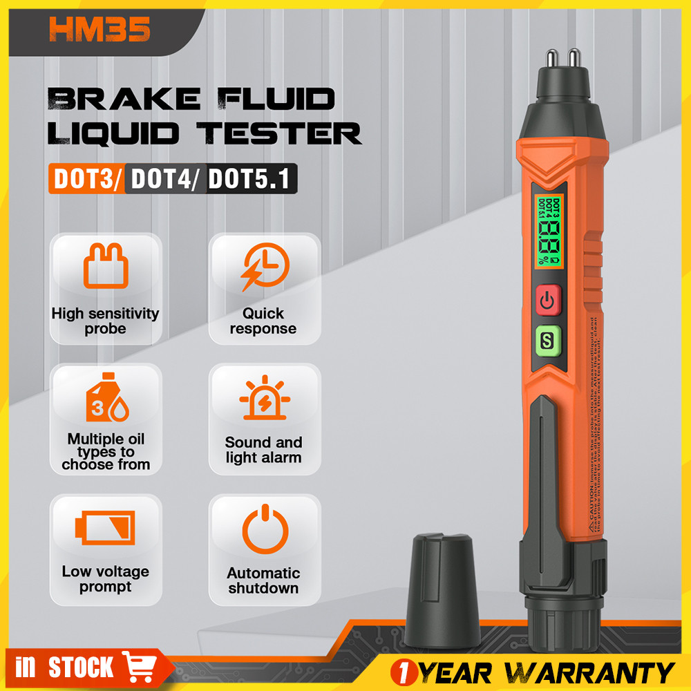 HM35 Brake Fluid Moisture Meter Liquid Oil Tester Analyzer Meter for ...
