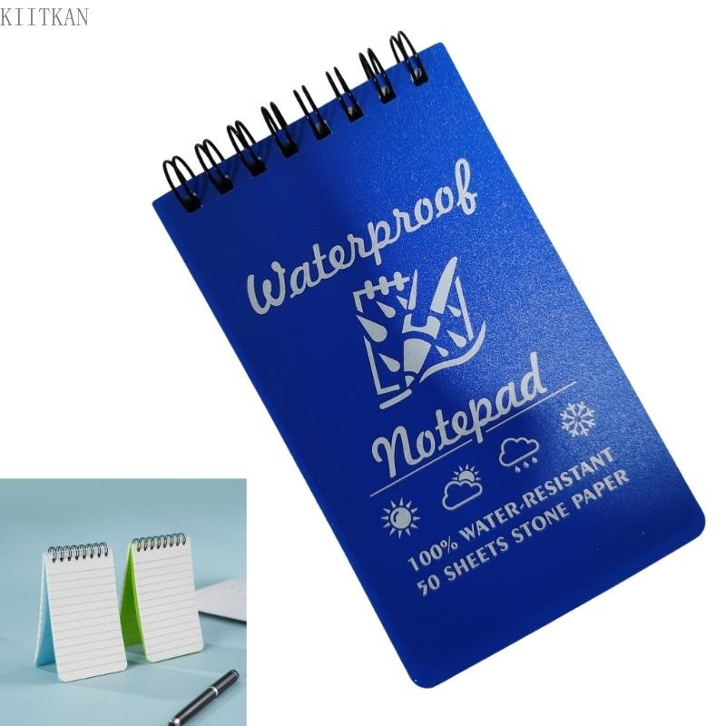 KIIK Pocket Notepad All Weather Waterproof Notebook Spirals Notebook ...