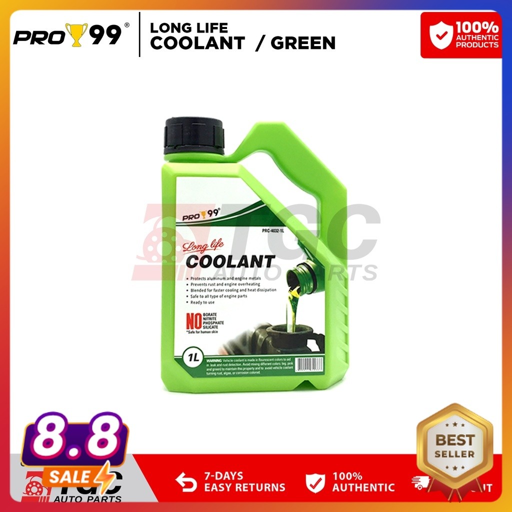 Pro 99 Long Life Radiator Coolant Green Ready to use 1 Liter / 2 Liters - 1pc | Shopee Philippines