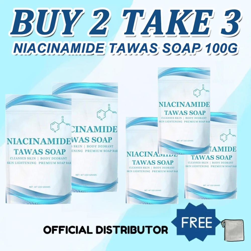 NIACINAMIDE TAWAS SOAP 100g | Body Deodorant Cleanses Skin Premium Soap Bar For All Skin Types ...